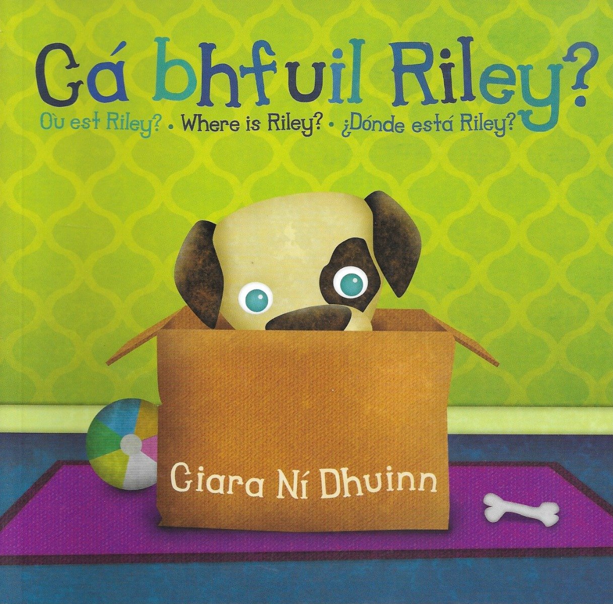 Cá bhfuil Riley? (O'uest Riley?, Where is Riley?, Dónde está Riley?)